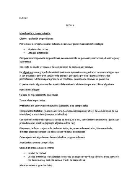 Intro A La Computación Python Pdf Algoritmos Puntero