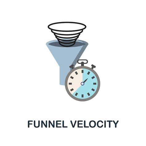 Premium Vector Funnel Velocity Flat Icon Colored Sign From Customer
