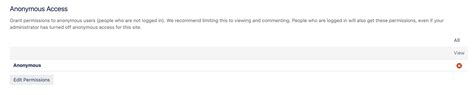 How To Hide The Anonymous Permissions Section From Space Permissions