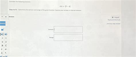 solved consider the following function v x [3 x]step 4 ﻿of