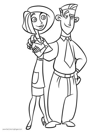 Dr Ann And James Timothy Possible Coloring Page Free Printable Coloring Pages