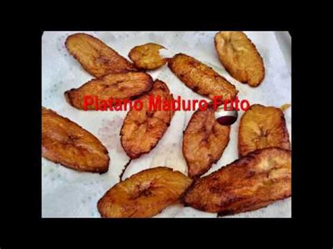 Platano Macho Maduro Frito Youtube