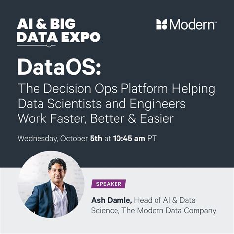 The Modern Data Company On Linkedin Aiandbigdataexpo Datascientists Ai