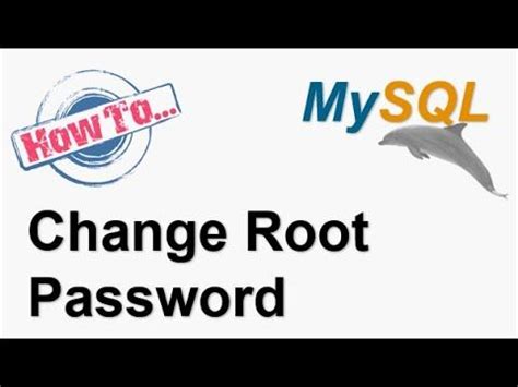 MySQL How To Change Root Password Mysql Passwords Sql