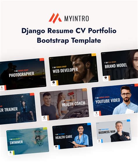 Myintro Django Resume Cv Portfolio Bootstrap Template Thememag