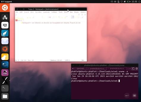 Now You Can Run Some Windows Apps On Ubuntu Touch Phones Emphasis On Some Liliputing