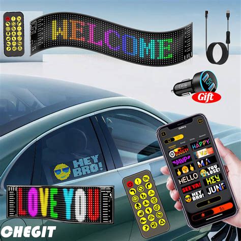 Led Matrix Pixel Panel Flexible Addressable Usb 5v Rgb Pattern Graffiti Scrolling Text Animation