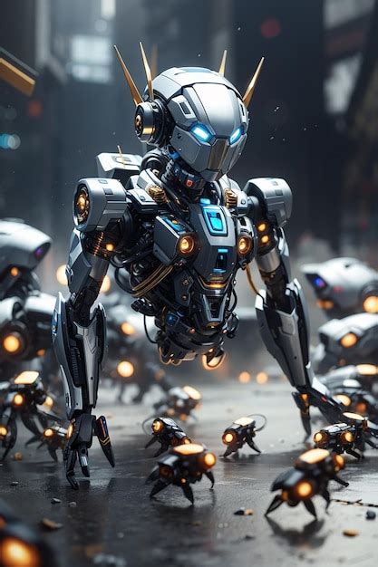 Premium Ai Image Nanobot Swarm Manipulator A Futuristic Superhuman Mastering The Art Of