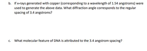 The Following Figure Is The X Ray Fiber Diffraction