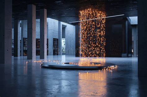 Glowing Data Streams Flow Digitally In A Futuristic Office Representing Seamless Knowledge