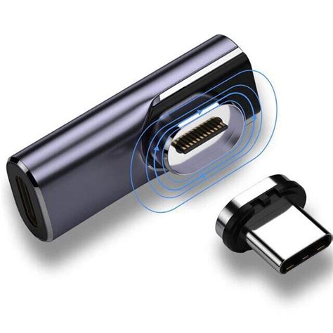 Thunderbolt GBps W Degree Right Angle USB C Type C M F To USB C Magnet Data Sync Fast