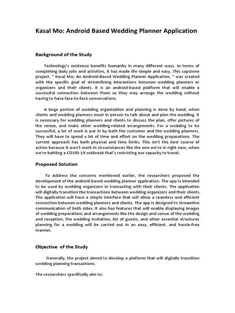 Concept Paper For Capstone Project Pdf Android Operating System Application Software