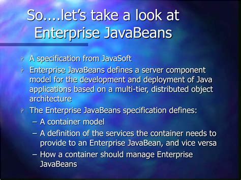 Ppt Enterprise Javabeans Powerpoint Presentation Free Download Id
