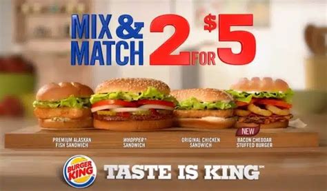 Burger King Duo Prices Nutrition And Allergen 2025