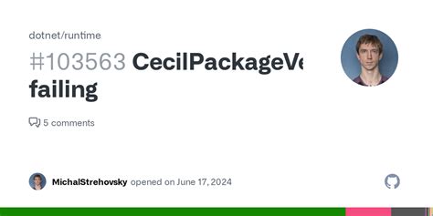 CecilPackageVersionMatchesAssemblyVersion Failing Issue 103563
