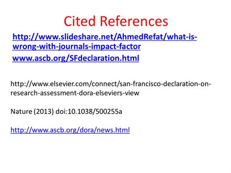 San Francisco Declaration On Research Assessment Dora Pdf