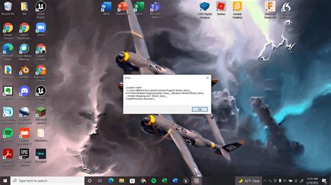 my packaged project wont open and this is the error it gives me any