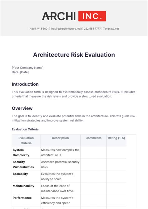 Free Evaluation Matrix Design Template To Edit Online