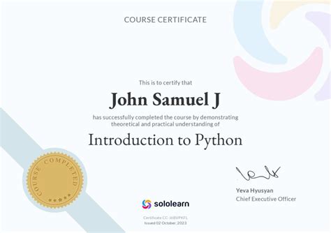 John Samuel J On Linkedin Python Techskills Learningjourney