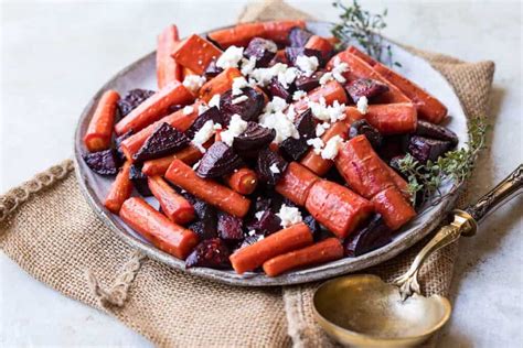 Balsamic Roasted Beets And Carrots Recipe Vanilla Bean Cuisine