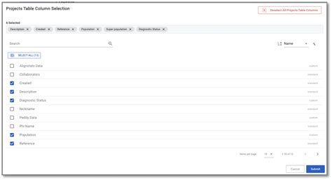 Edit Table Columns Frameshift Genomics