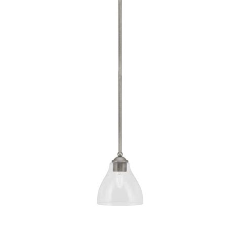 Clevelend 100 Watt 1 Light Graphite Pendant Mini Pendant Light With