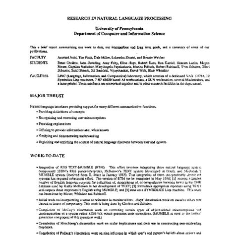 Research In Natural Language Processing Acl Anthology