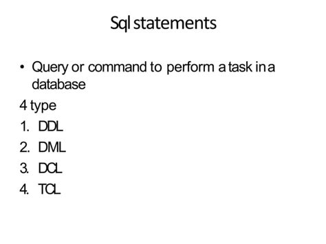 Basic Sql Commands PPTX