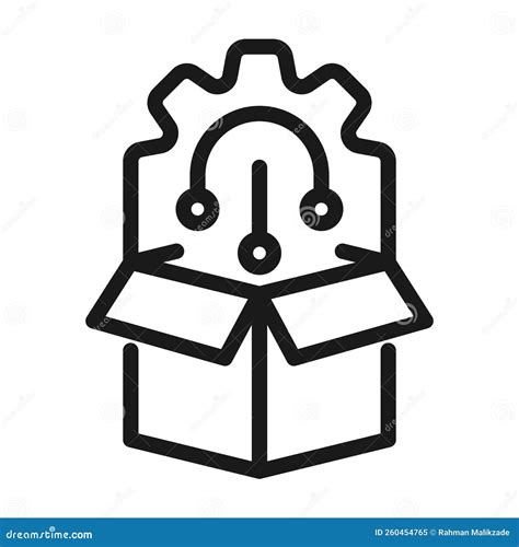 Digital Product Linear Icon Product Development Collection Vector