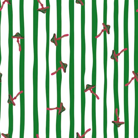 Premium Vector Magical Fly Agaric Wallpaper Fairytail Mushrooms