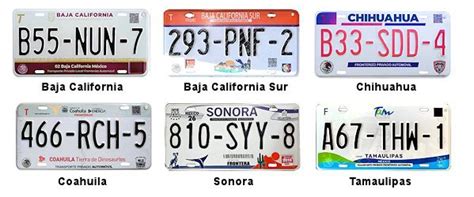 License Plates Of México