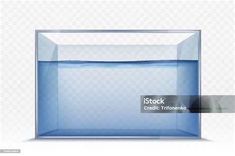 물이 있는 모형 유리 수족관 물에 대한 스톡 벡터 아트 및 기타 이미지 물 어항 벡터 Istock