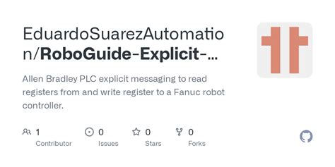 github eduardosuarezautomation roboguide explicit messaging registers allen bradley plc