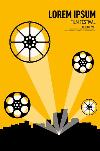 영화 및 영화 포스터 디자인 템플릿 배경 빈티지 복고풍 스타일 0명에 대한 스톡 벡터 아트 및 기타 이미지 0명 Film Festival Performing Arts