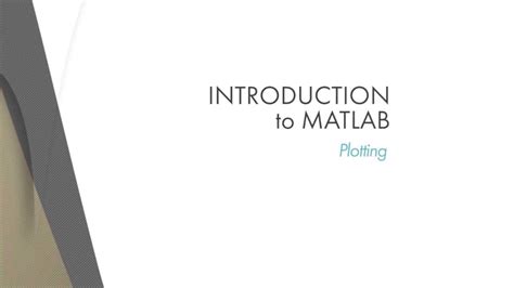 Lesson 17 Introduction To Plotting In Matlab Youtube