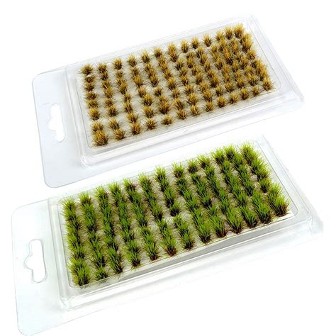 Woohome 208 Pcs Static Grass Tuft Model Grass Tufts Terrain Model Kit