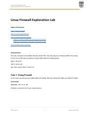 Lab Firewall Exploration Lab Pdf Linux Firewall Exploration Lab Computer Network Security