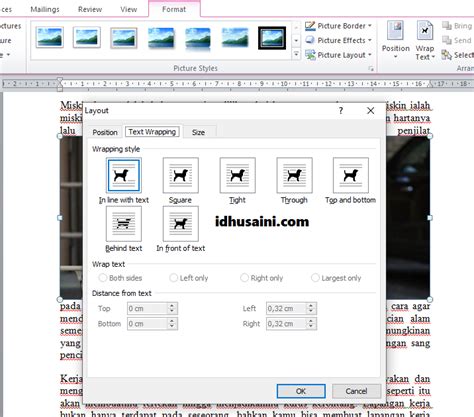 Fungsi Wrap Text Pada Microsoft Word Husaini Blog