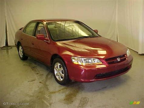 2000 Ruby Red Pearl Honda Accord Se Sedan 25792752 Photo 22