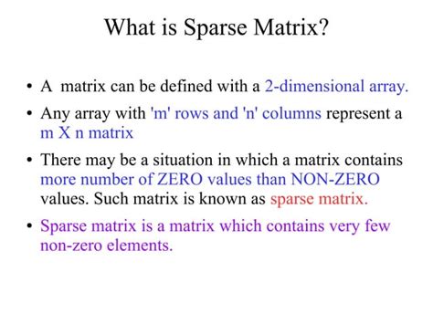 Sparse Matrix In Data Structure Pdf