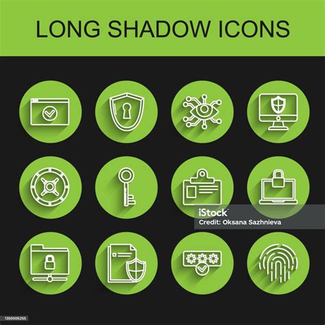 라인 Ftp 폴더 및 잠금 문서 보호 개념 설정 Ssl 암호 안전 액세스 지문 키 노트북 및 식별 배지 아이콘으로 사이트를 보호합니다 벡터 개념에 대한 스톡 벡터