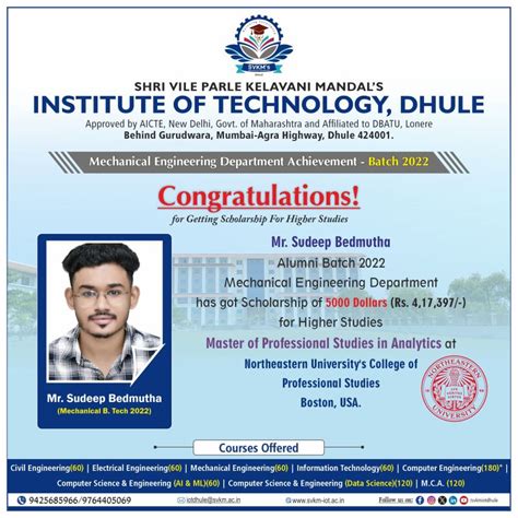 Svkms Institute Of Technology Posted On Linkedin