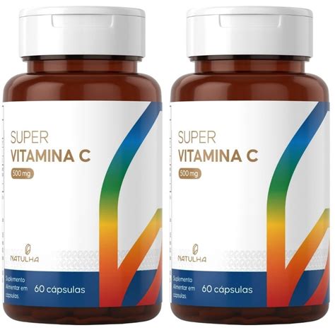 Kit 2x Super Vitamina C 60 Cápsulas Natulha Natulha