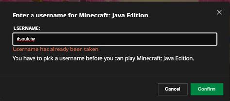 Java Cant Enter My Current Profile Name Rminecrafthelp