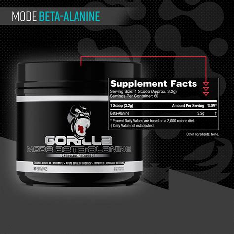 Beta Alanine Supplement Gorilla Mind