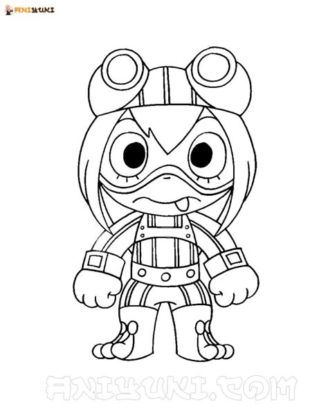 Tsuyu Asui Coloring Pages Printable Coloring Pages