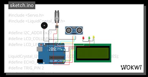 Servo Sensor Gerak Palang Pintu Copy Wokwi Esp32 Stm32 Arduino