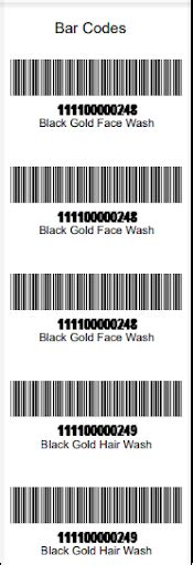 Print Barcodes