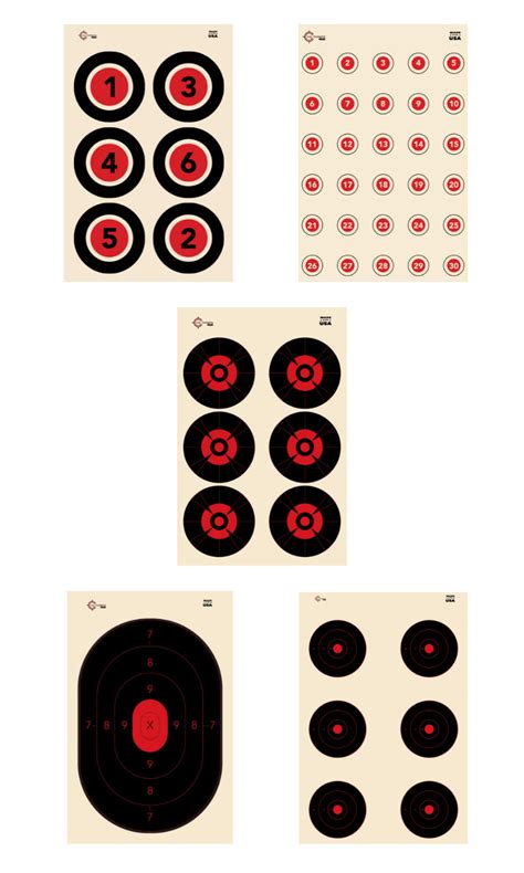 Shooting Range Targets 14x20 Sample Pack 2 Chl Targets