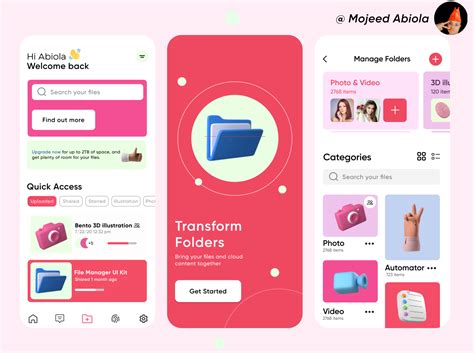 File Manager Mobile App Design By Mojeed Abiola On Dribbble